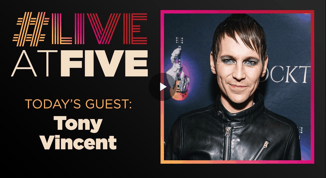 Broadway.com #LiveatFive with Tony Vincent of Rocktopia - Rocktopia